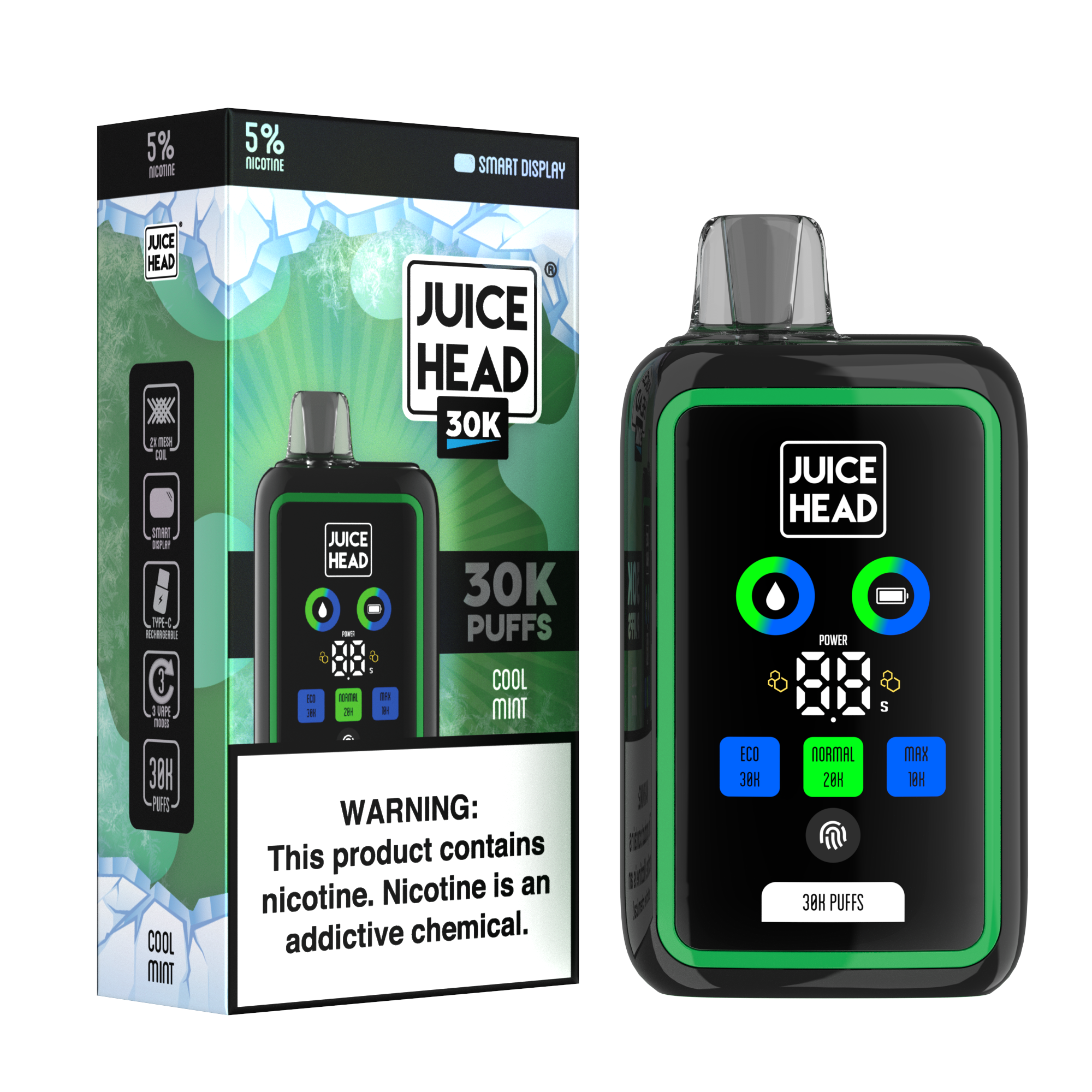JUICE HEAD 30K - Cool Mint